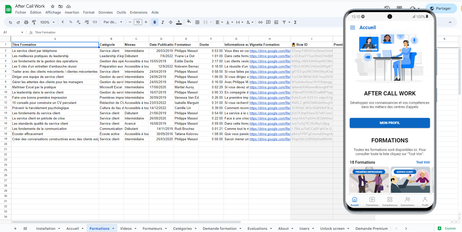 Glideapps : Transformez vos tableaux en applications sans coder